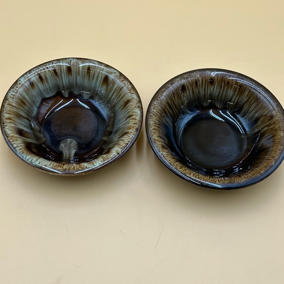 Vintage | Dining | Vintage Brown Cream Drip Soup Or Cereal Bowl ...